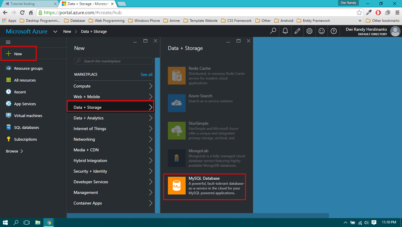 Membuat Database MySQL di Microsoft Azure - Tutorial Koding