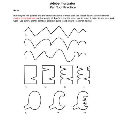 The Creative Apprentice : The Pen tool in Illustrator