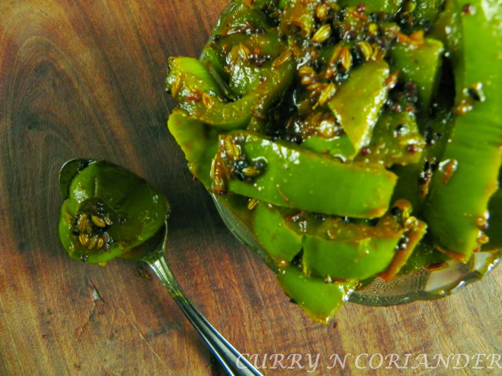 CURRY AND CORIANDER: ACHARI MIRCH