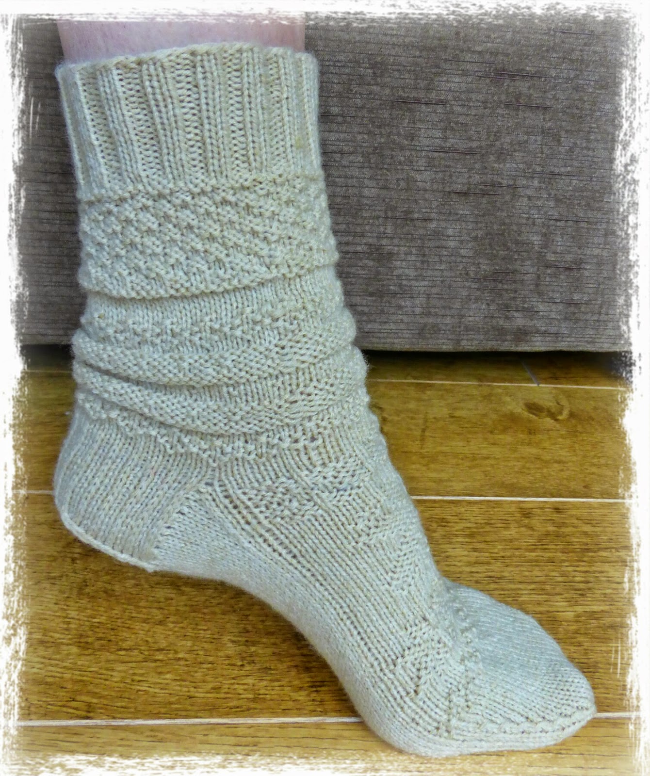 Yellow, Pink and Sparkly: April Socks