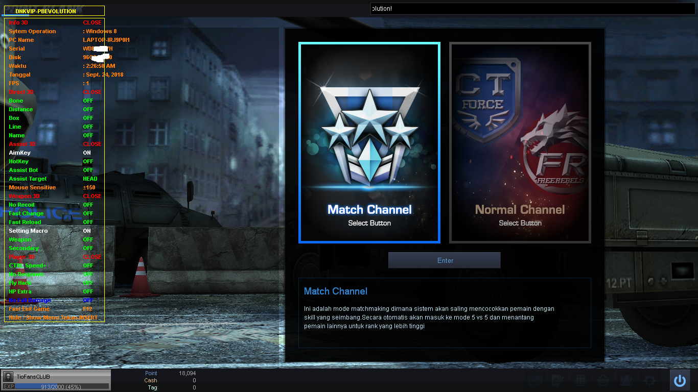 Mas Gareng | Download Cheat Point Blank Garena Evolution 2018 2019 2020 ...