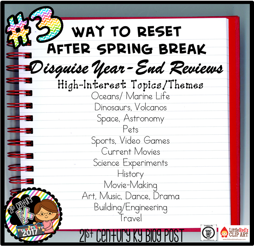 How else do you reset your class after Spring Break? Be sure to share ...