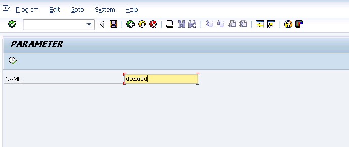 SAP TECH: Parameters