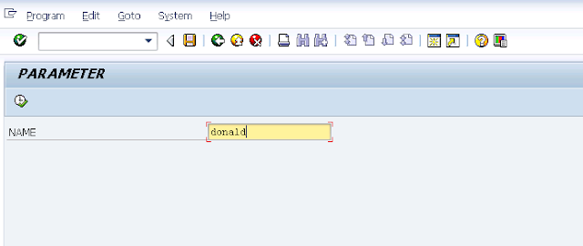 SAP TECH: Parameters