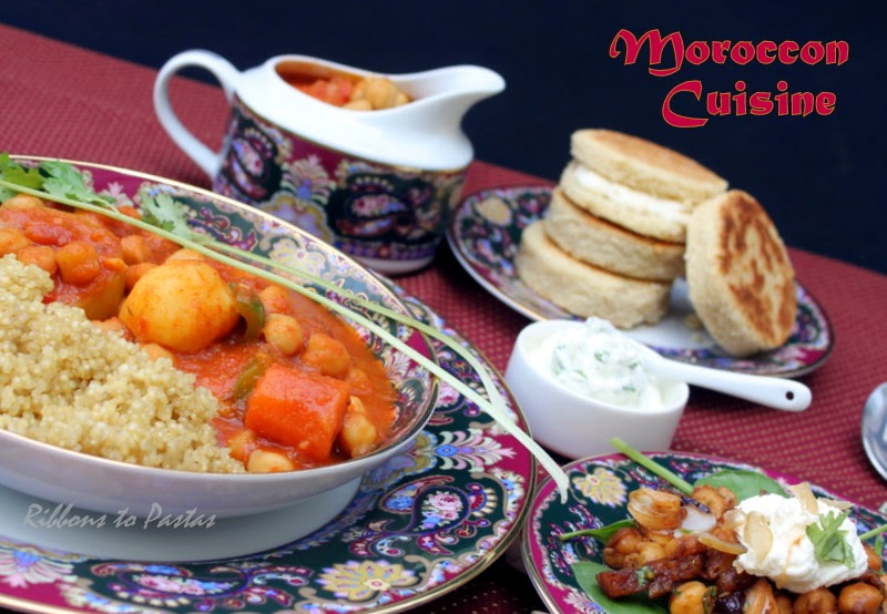 Moroccan Meal with Curry - Ribbons to Pastas