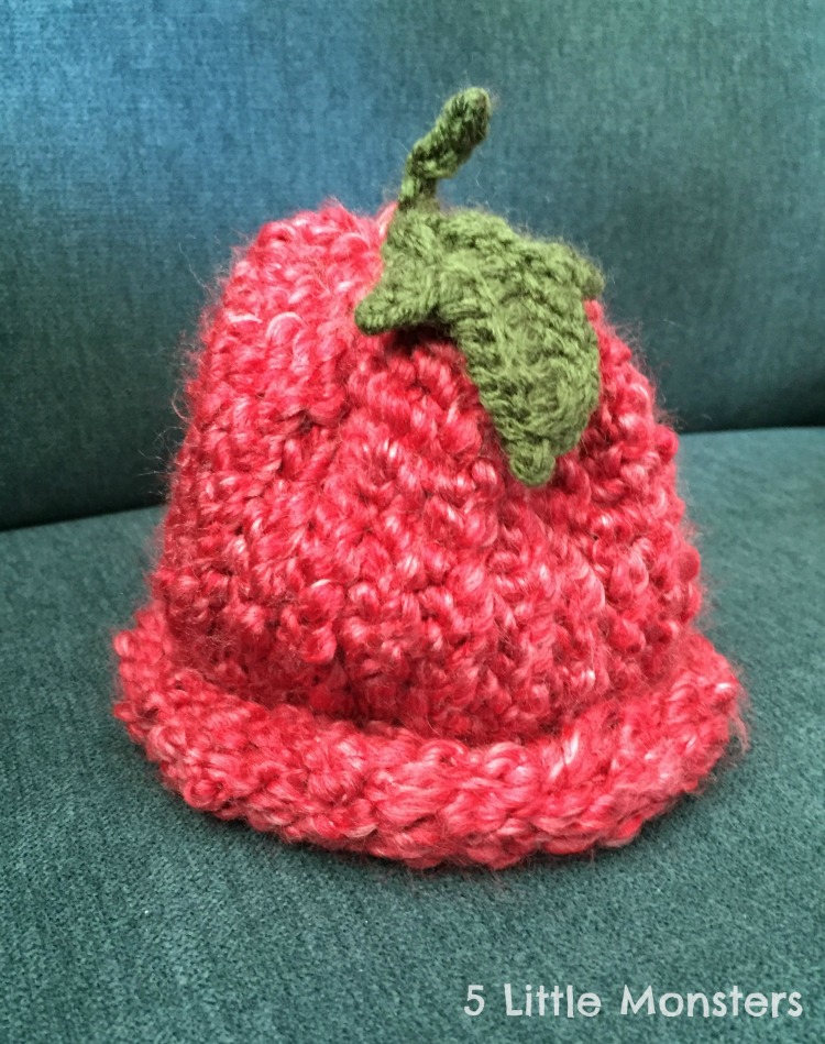 5 Little Monsters: Fruit Hats on a Knitting Loom