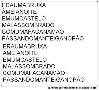 Aprendendo Juntos Sempre: Trabalhando a segmentação com textos pequenos