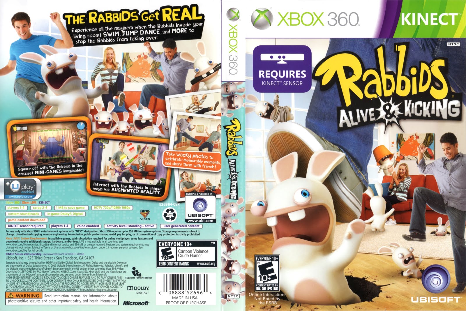 Capa Raving Rabbids - Alive & Kicking:Covers Filmes