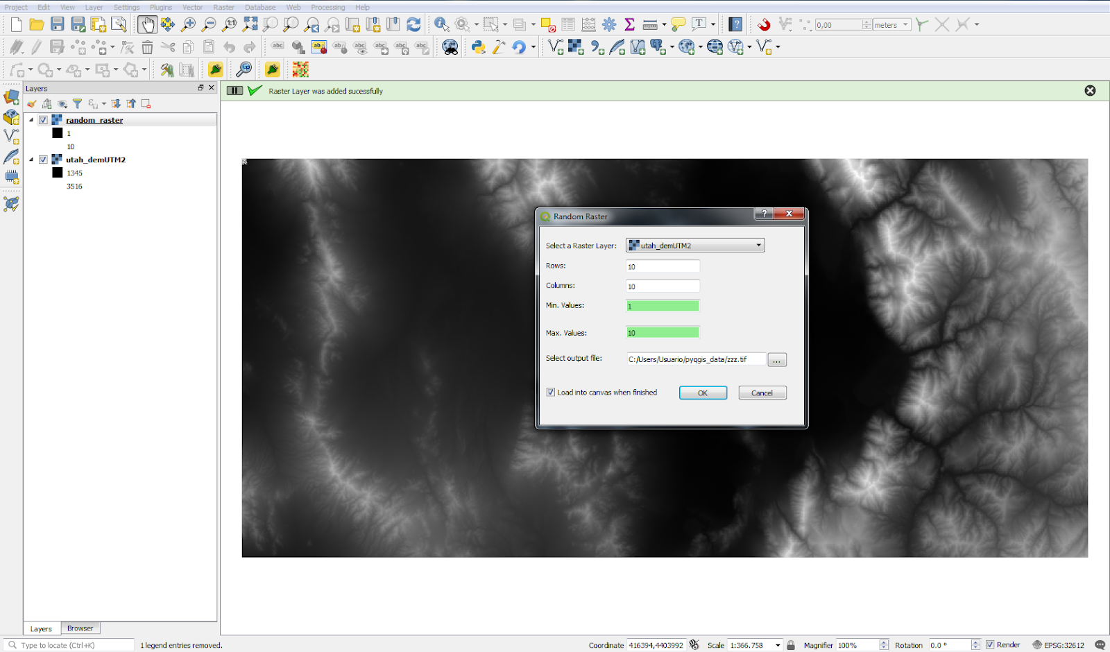 El blog de José Guerrero: Plugin para producir rásteres con valores ...