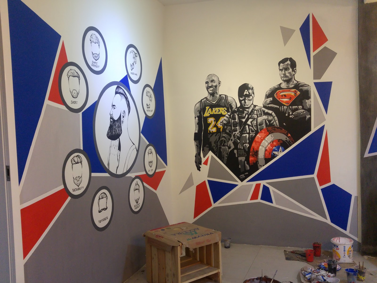 Colio barber shop Mural