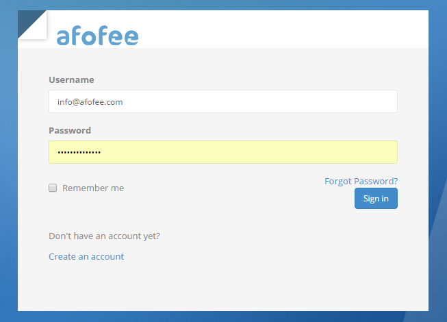 Activate Your Account - Afofee