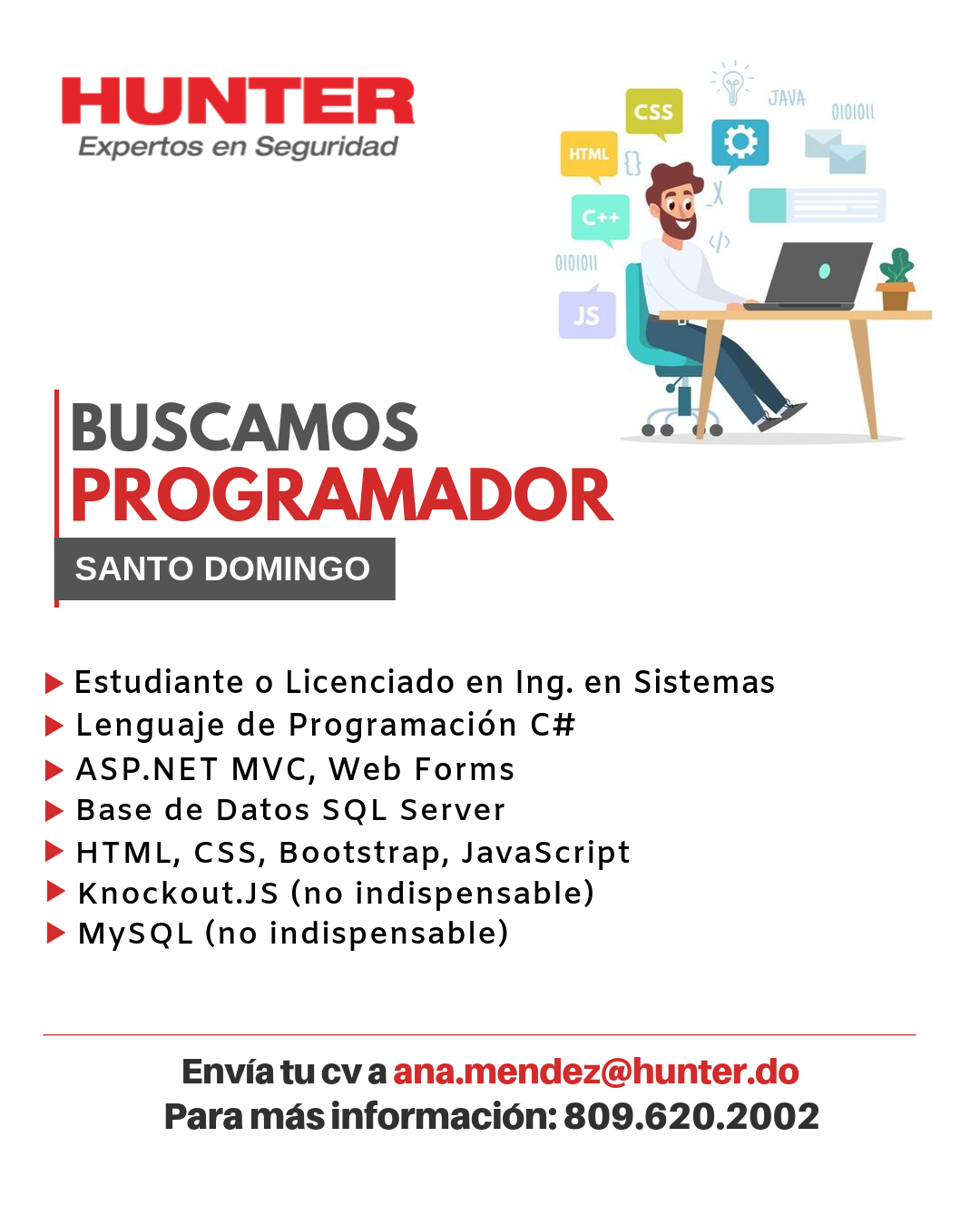 Programador *** Empleos Rodriguez Empleos Rodriguez