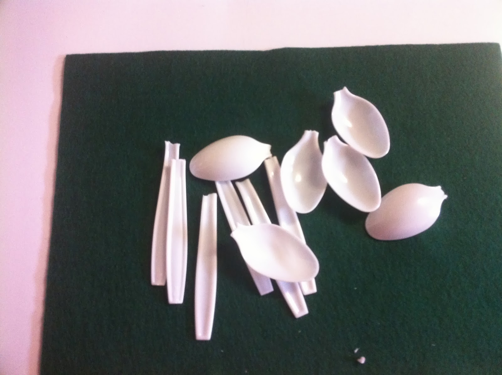 Me N My World: Plastic Spoon Flower-Recycling craft