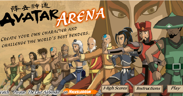 Avatar Arena - A free Online Nickelodeon Game