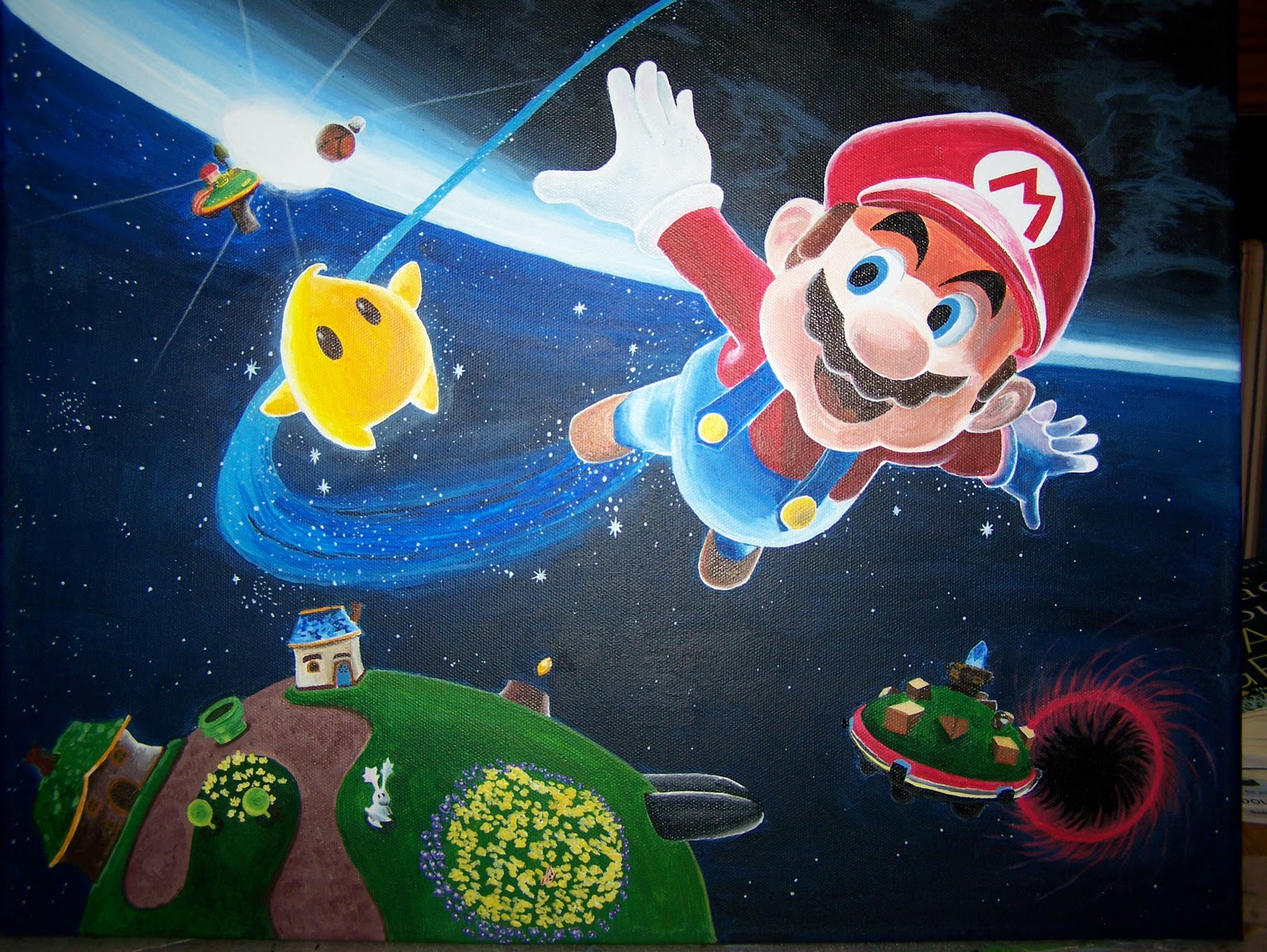canvas and paints: Super Mario Galaxy is finished!