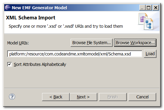 Code & Me: From XML data to an EMF model