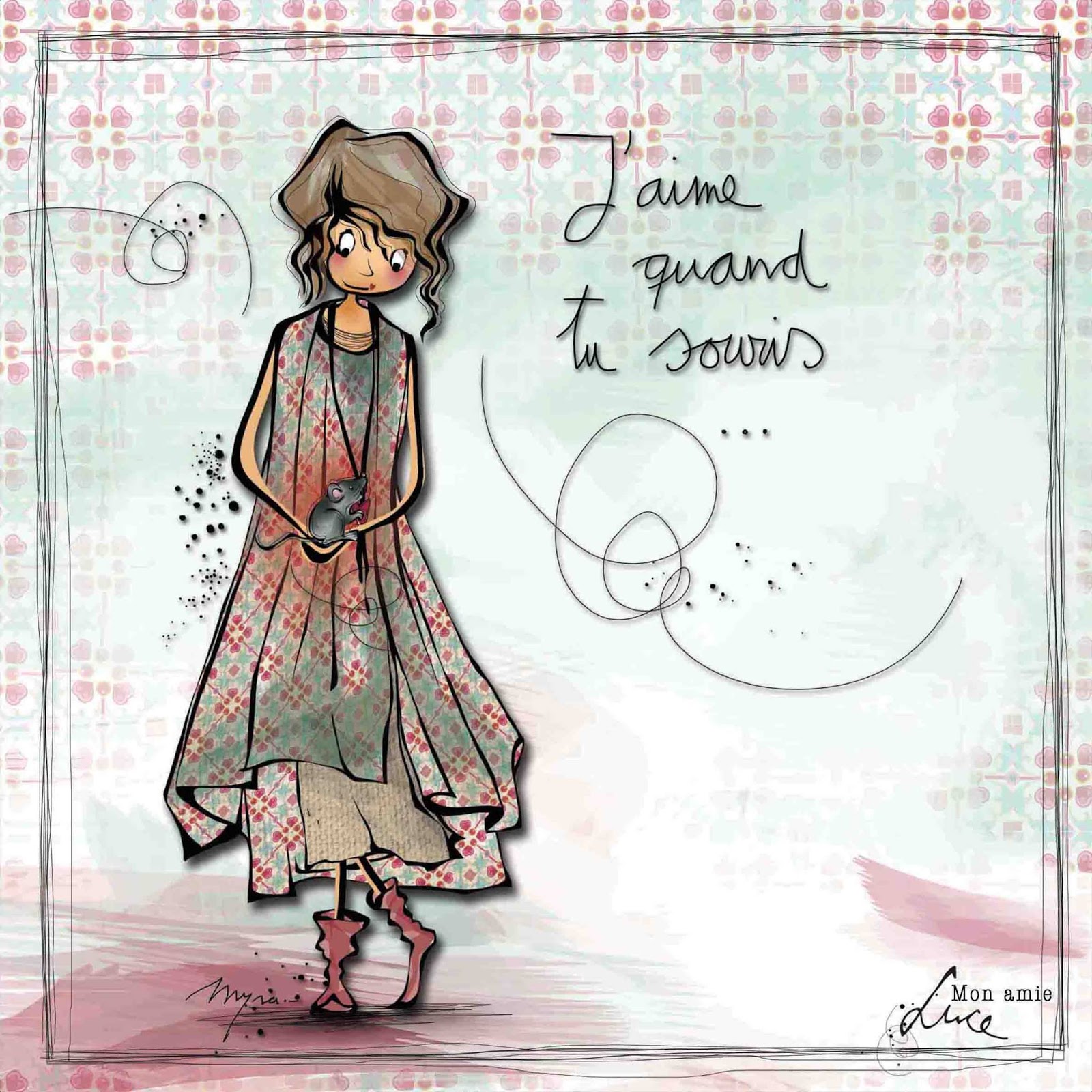 MYRA & les couleurs ...: mon amie "LUCE"