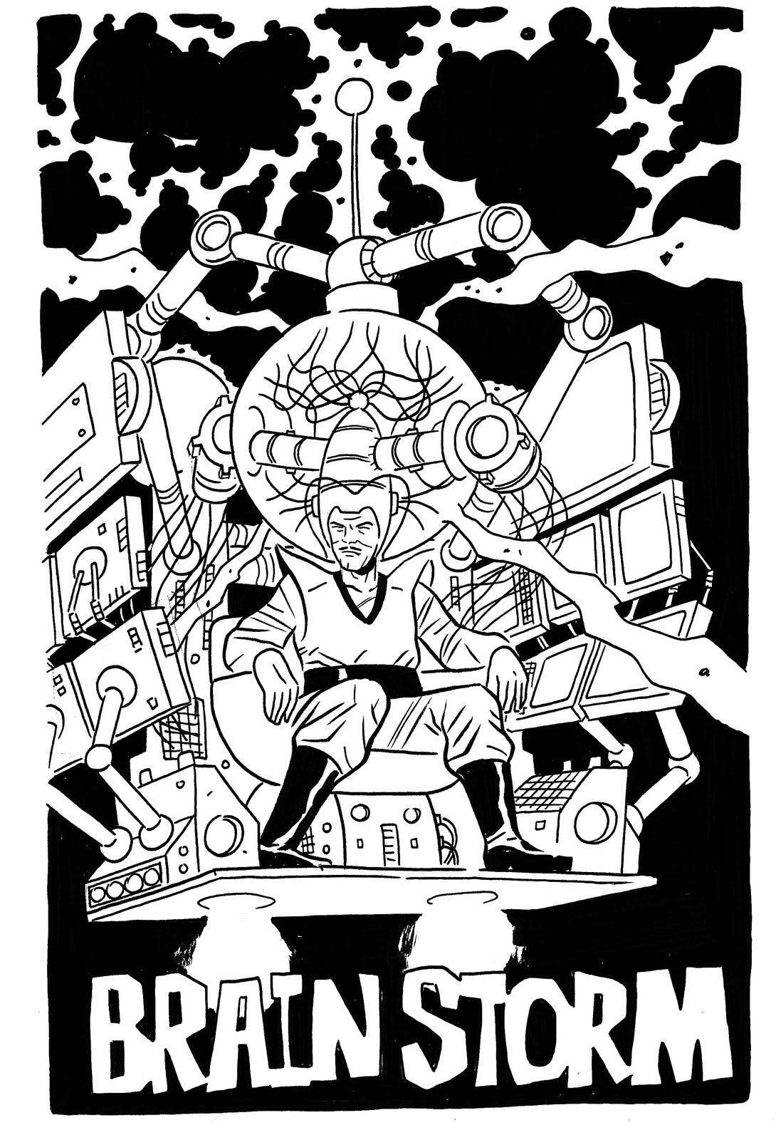 Scott Kowalchuk: Brain Storm Redesign from Supervillainshowdown.tumblr.com