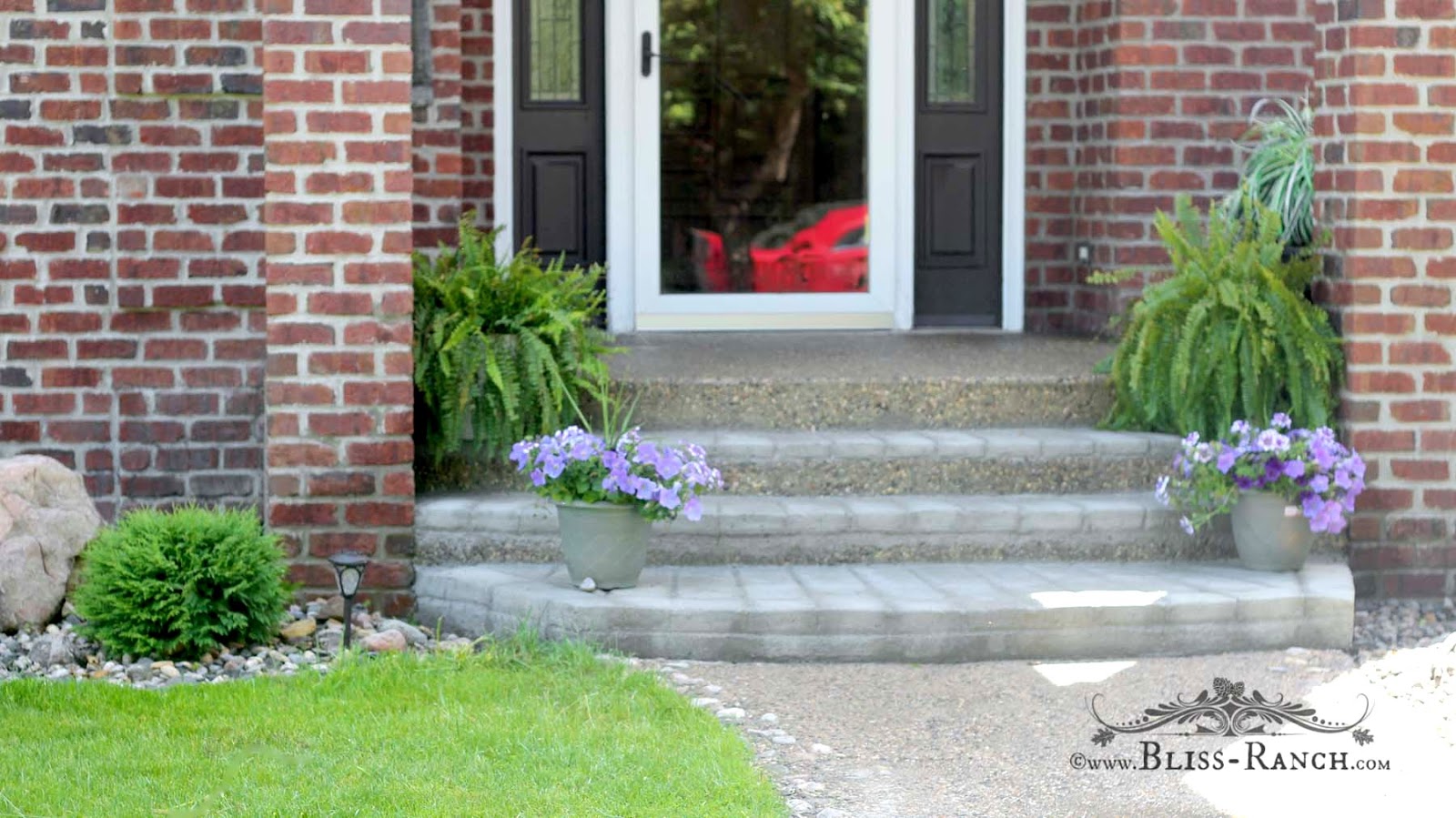 Bliss Ranch: Refreshed And Updated Front Porch Walkway