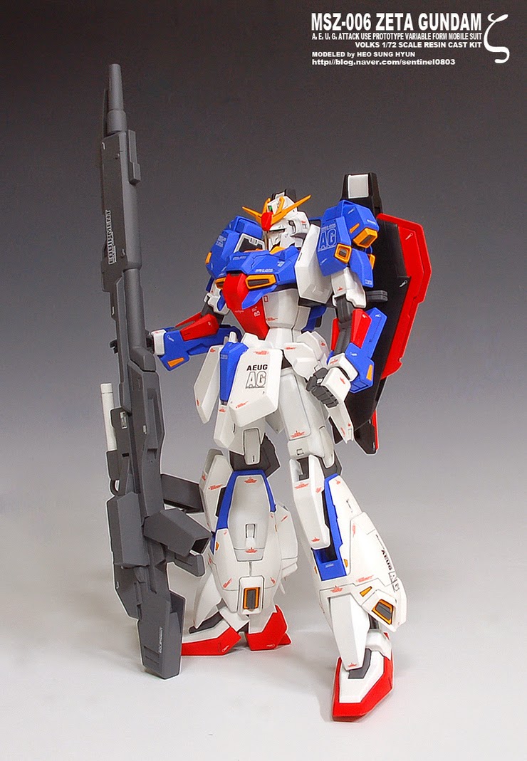 Painted Build: Volks 1/72 Zeta Gundam resin kit