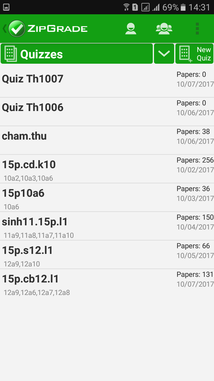 Hướng dẫn cách chấm bài trắc nghiệm với App ZipGrade trên điện thoại ...
