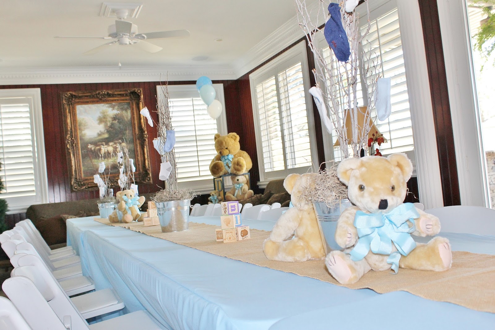 The Other Kiki: Shades of Blue Baby Shower Decor