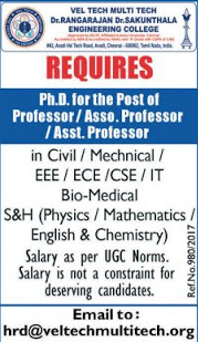 Vel Tech Multi Tech Dr.Rangarajan Dr.Sakunthala Engineering College ...