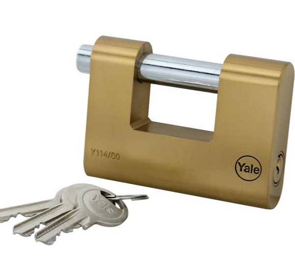 SKL DIY Uptown: Yale Burglar Proof Brass Bayonet Padlock 80mm @ RM 199