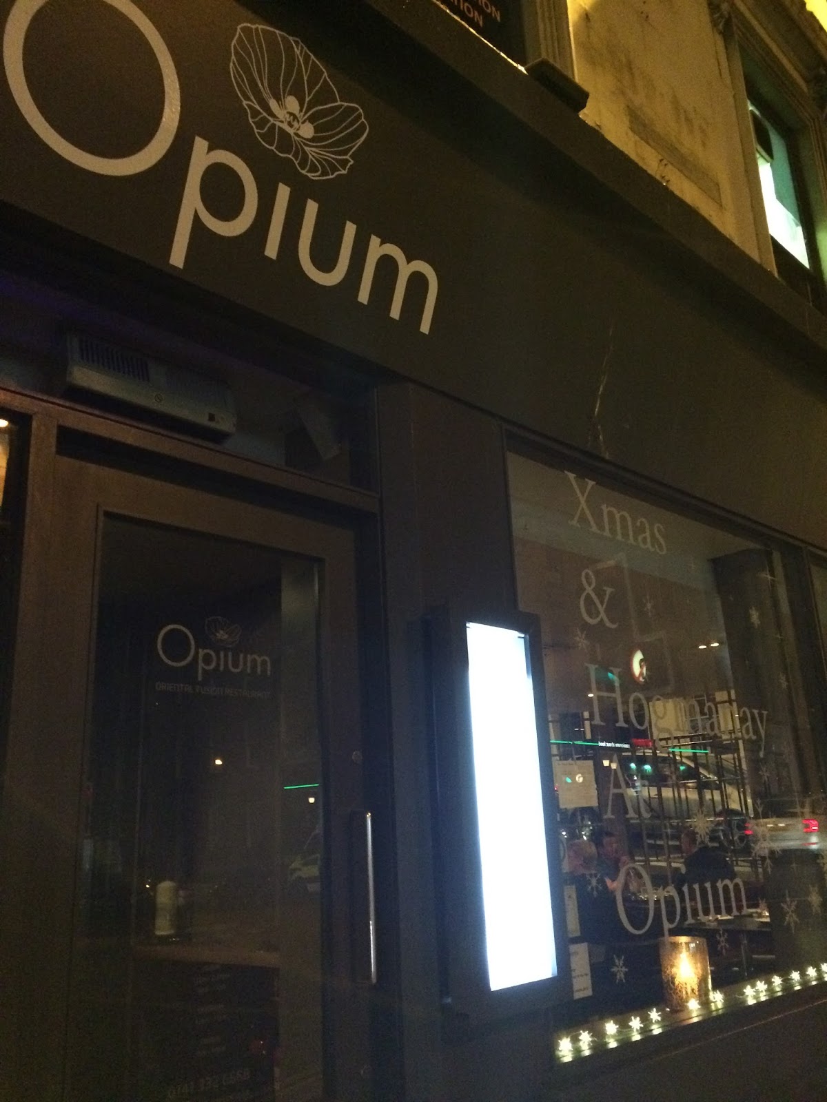 food, food, food, love food: Dinner at Opium Restaurant, Glasgow