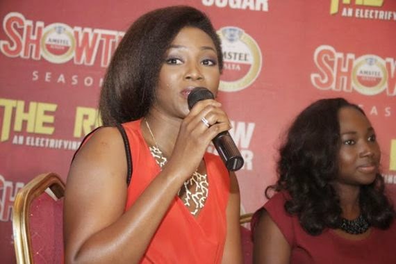 Photos: Genevieve Nnaji looking beautiful at a press briefing today ...