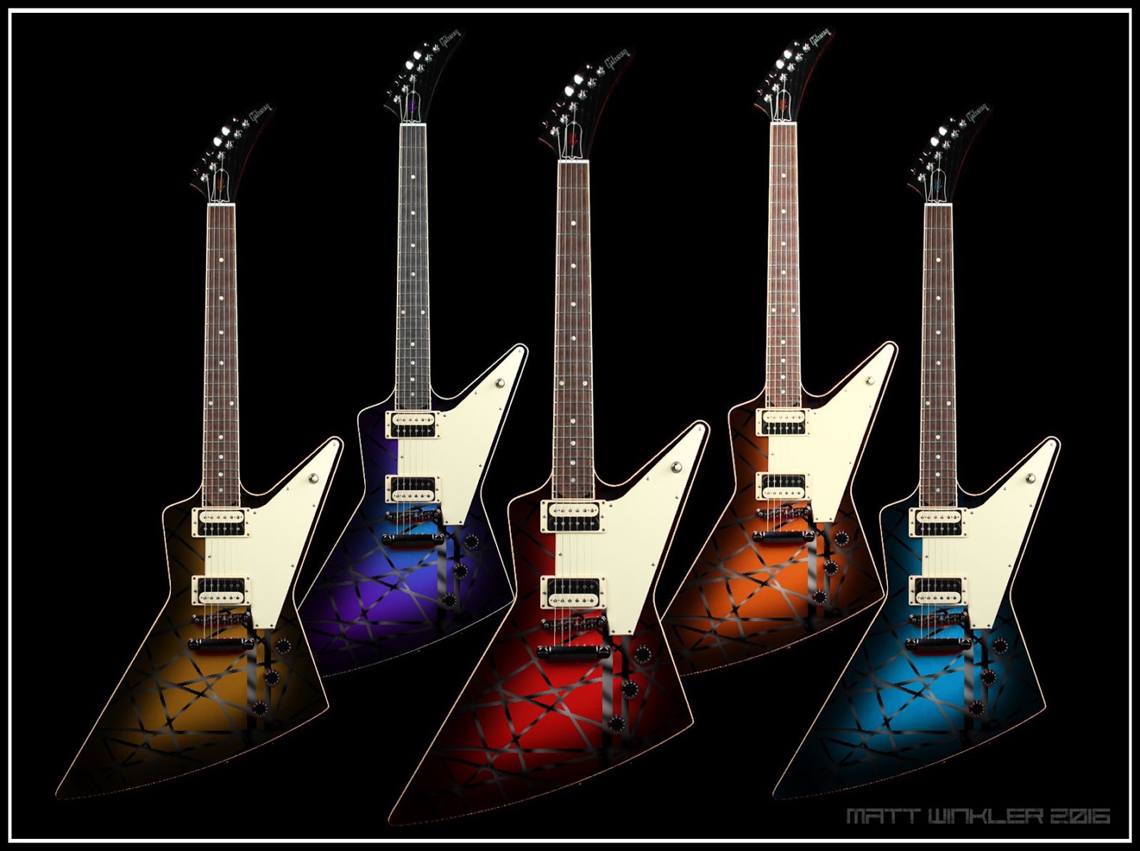Mattwins Custom Gibson Explorer Paintjob Series 2016 mattwins-custom-gibson-explorer-paintjob-series-2016