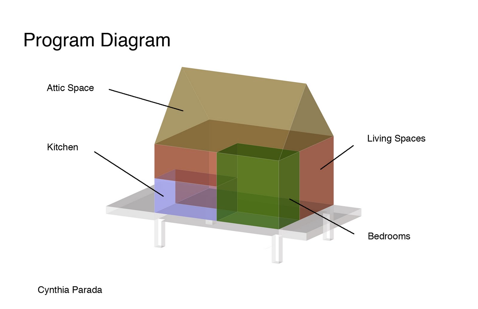 ARC 4058 Fall 2011: Cynthia Parada Rudin House Diagrams