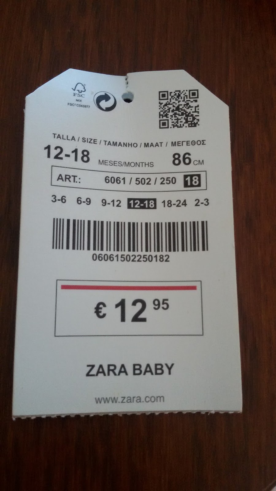 Tu queja aquí: Etiquetas de precios en la ropa de Zara