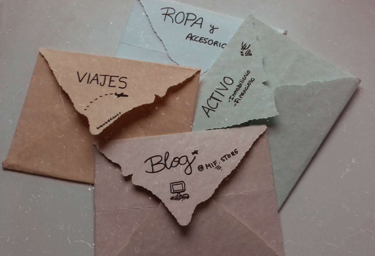 Método de los sobres para ahorrar