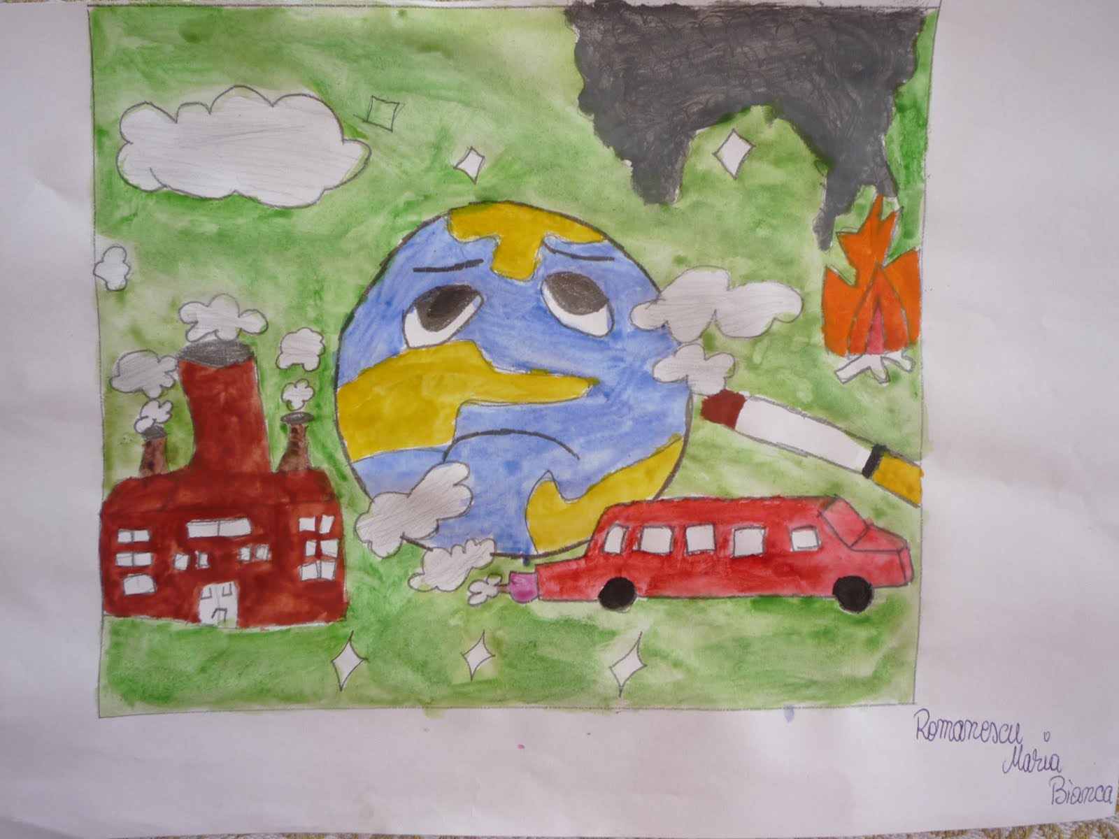 Respect-Reduce-Reuse-Recycle: Bianca's Drawing - on Waste Reduction