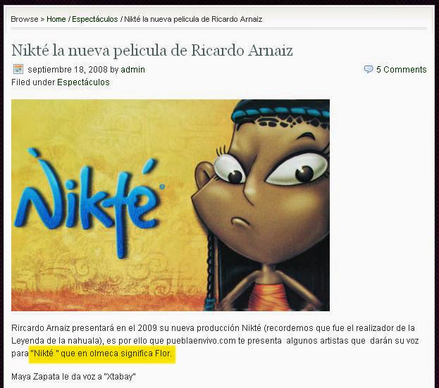 Película Nikté muestra lo maya como olmeca