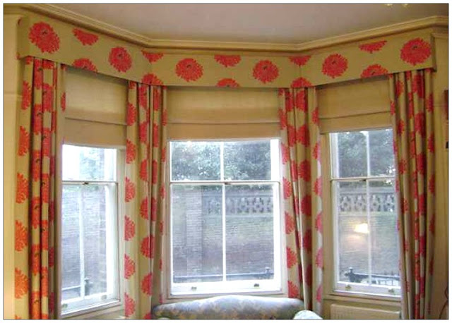 adorned abode archive: Privacy Treatments for Bay Windows