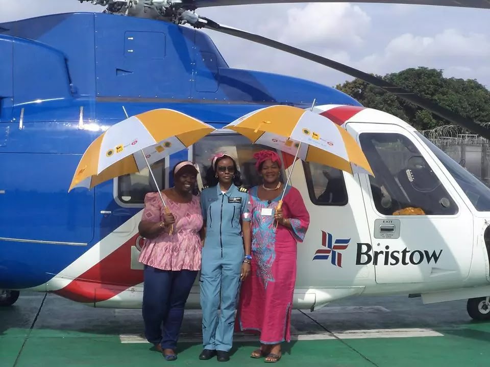First female helicopter pilot from Africa