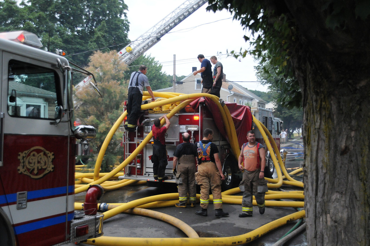 Fire Engine Hose Bed Charged