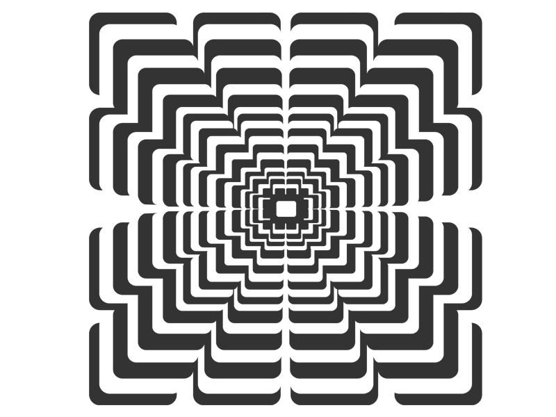 Dibujos Opt Art - ilusión óptica como arte!