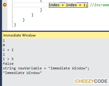 Debugger Windows In Visual Studio : Advanced Debugging