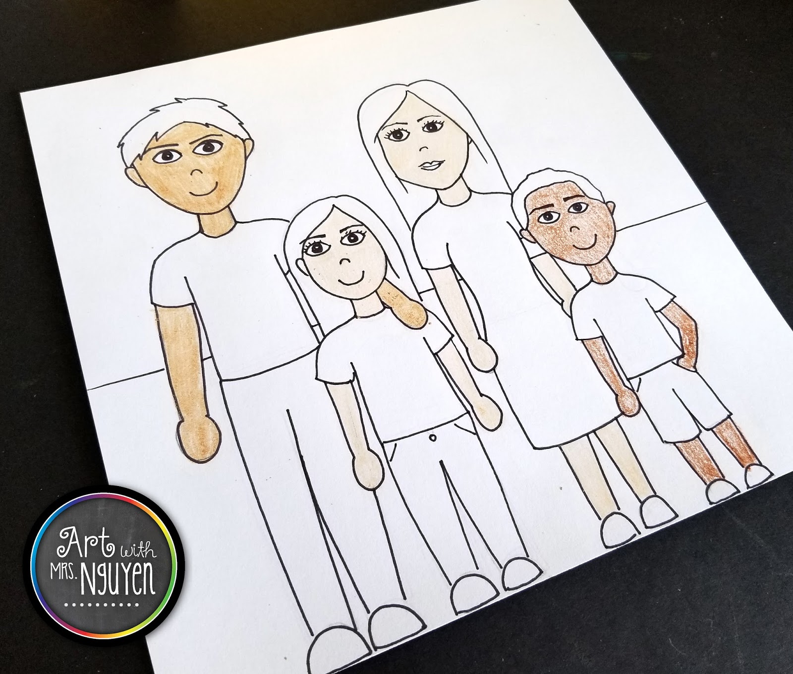 Family Portraits (3rd) | Art with Mrs. Nguyen