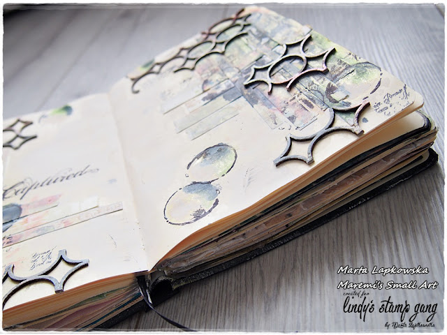 Marta Lapkowska: Captured journal page for Lindy's Stamp Gang