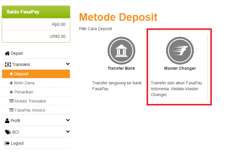 Solusi aman deposit ke akun FASAPAY tanpa melalui Money Changer | iPRO ...