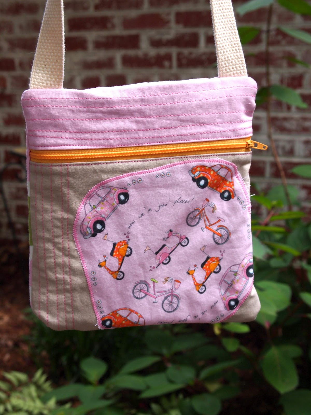 Plum and June: Front Zip Pouches with Shoulder Straps