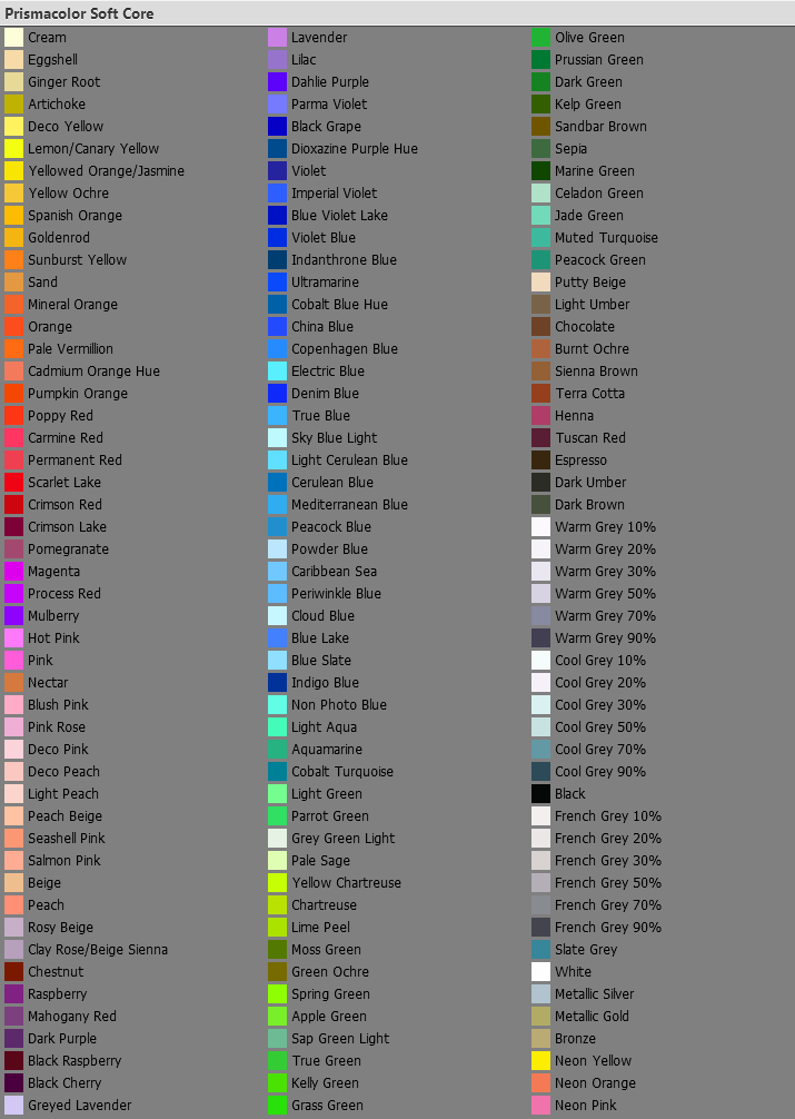 gee, a priest!: Real Media Paint Swatches