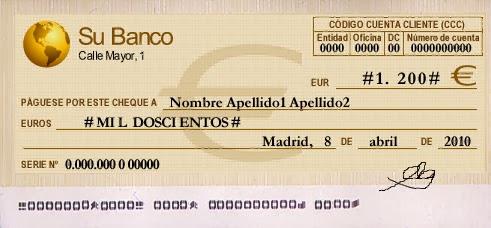 Tesoreria : Cheque