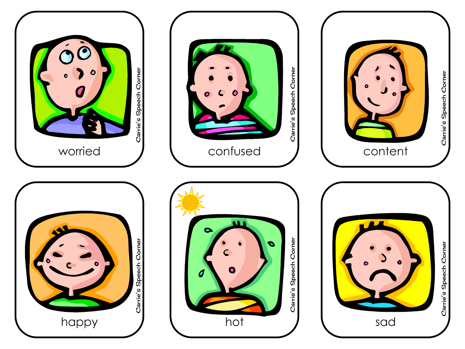 Carrie's Speech Corner: "How Does David Feel?" Pragmatic Language FREEBIE