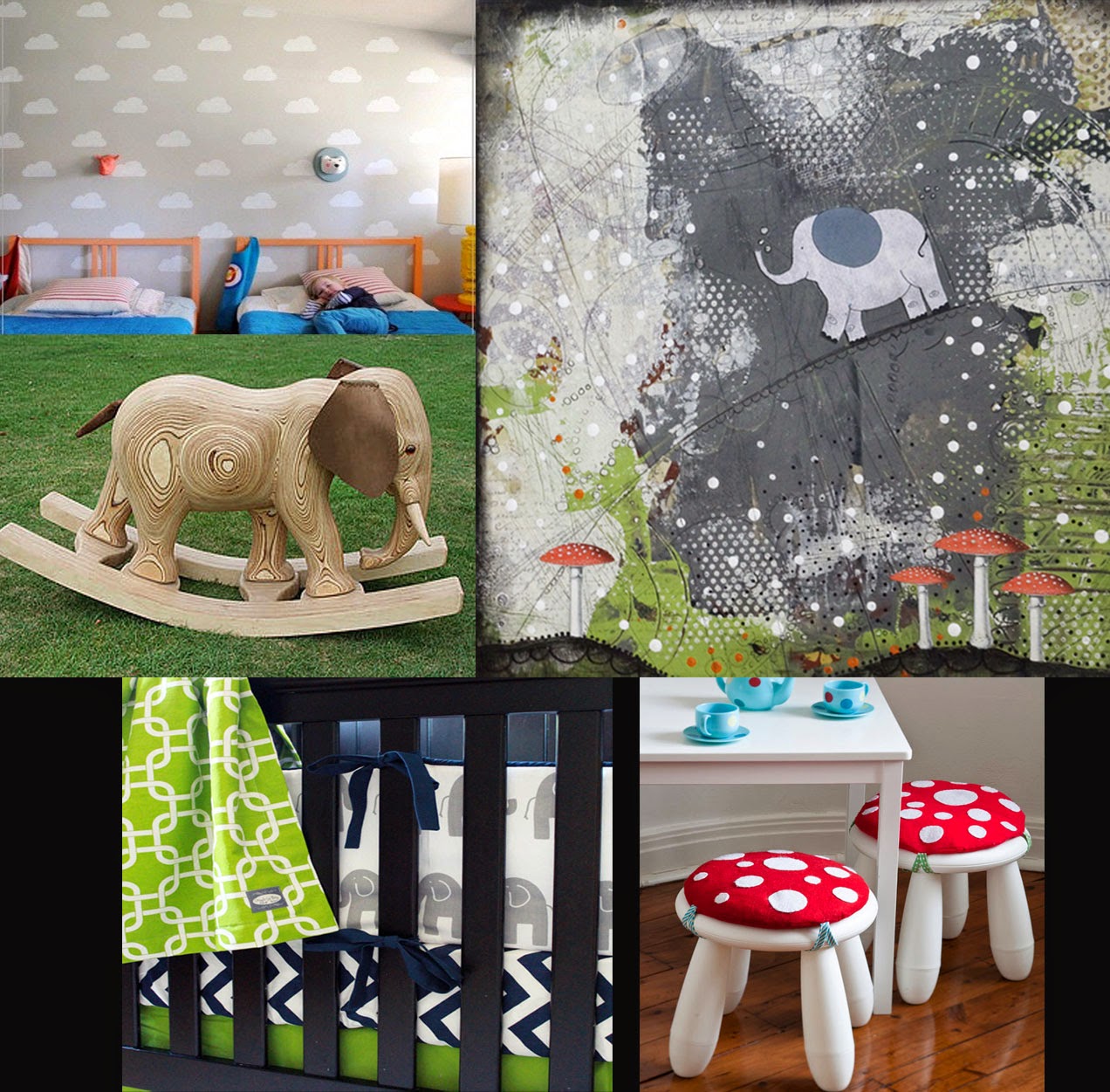 Sarah Ogren : Baby Elephants and a Kids Room Inspiration