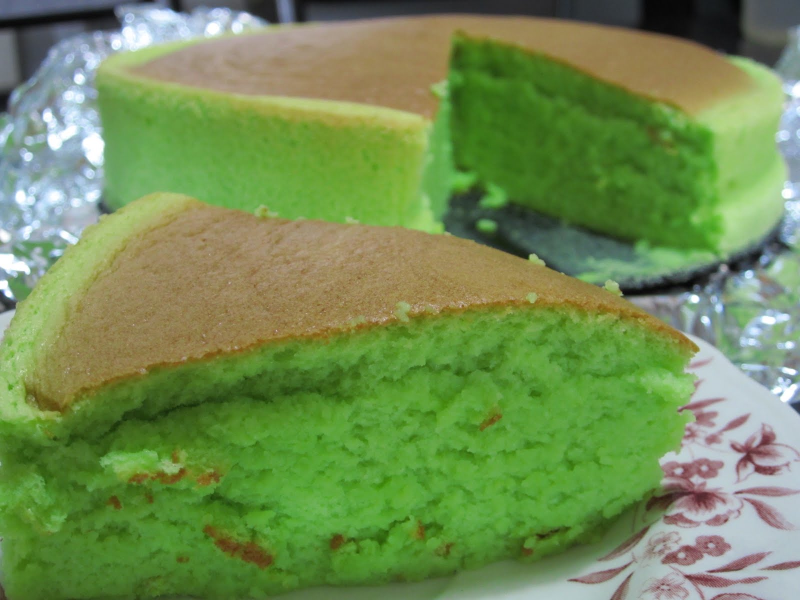 Taste Buds...: Pandan Cheese Cake...